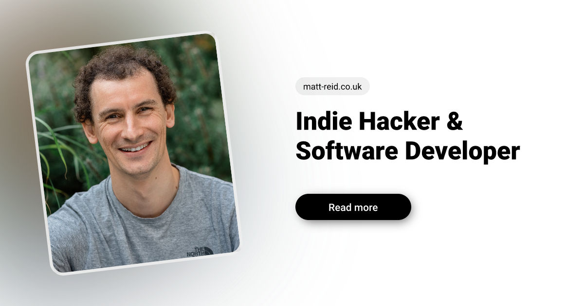 Matt Reid Senior Software Developer | Matthew Reid is a Full Stack web developer, specialising ...